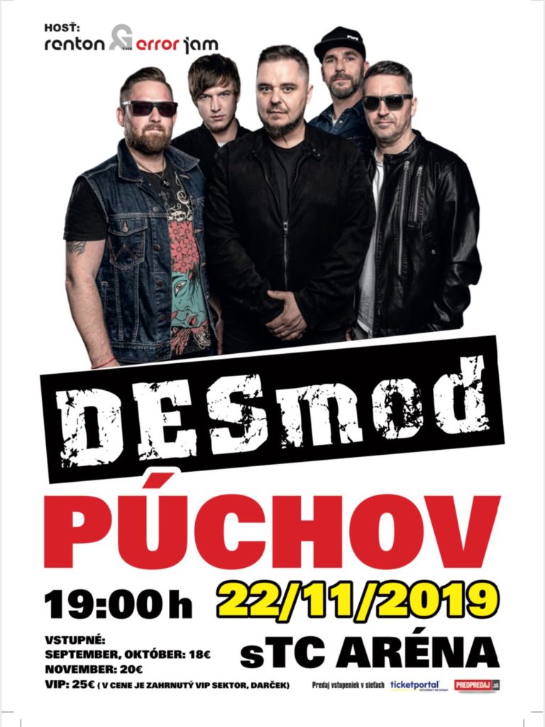 Skupina Desmod zahrá 22. novembra rockový megakoncert v Púchove ...