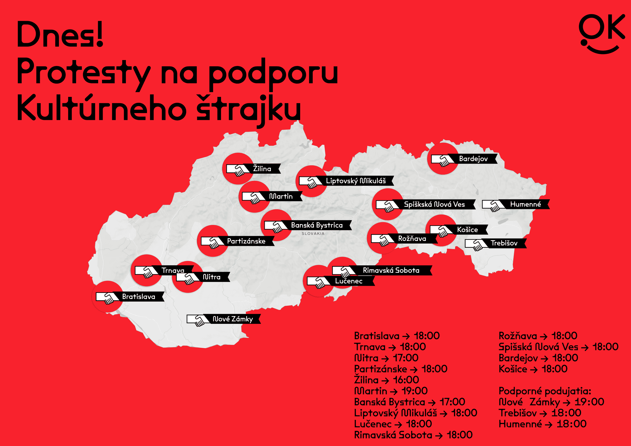 Kultúrna obec pozýva do ulíc na celoslovenské protesty Slovensko drží s ...