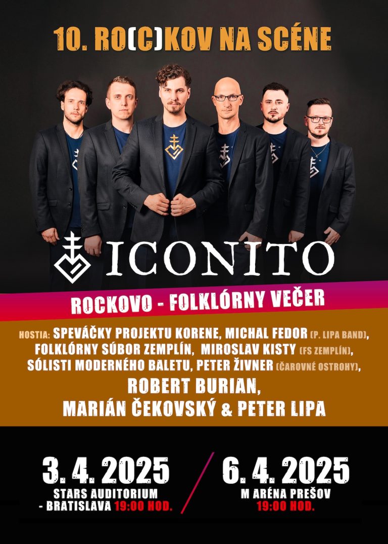 ICONITO POZÝVA NA VÝROČNÉ KONCERTY S ČAROVNÝMI OSTROHAMI A REMAKOM ...