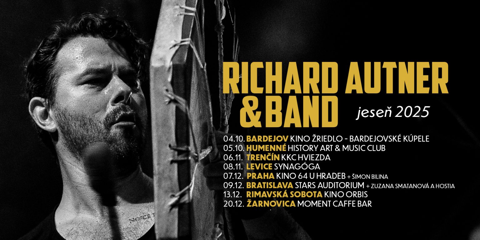 Richard Autner vyráža na jesenné turné a prvýkrát vystúpi aj v Prahe ...